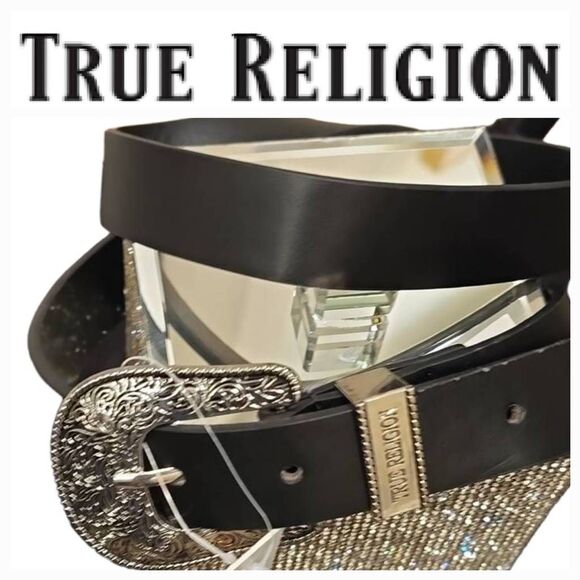 True Religion | Accessories | True Religion Western Style Logo Belt ...